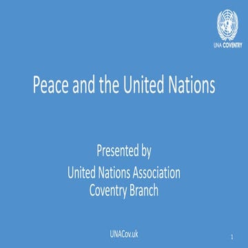 United Nations Peace Presentation | PPTX