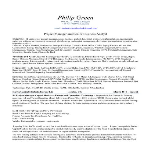 Philip Green CV | DOCX