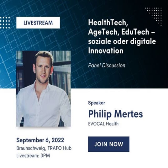 Conference Talk: HealthTech, AgeTech, EduTech: The next generation of ...
