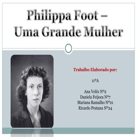 Philippa foot 11_a | PPT