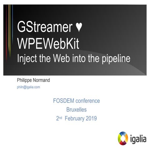 Inject The Web Into Your Gstreamer Pipeline With Wpe Using A Gstreamer 7402