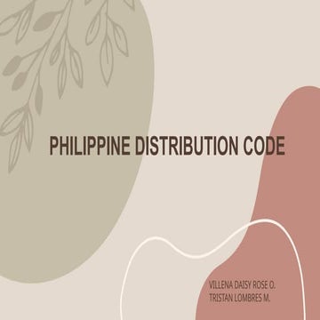 PHILIPPINE-DISTRIBUTION-CODE (1).pptxhsgsgsgsgsgzgsgsgsg | PPTX