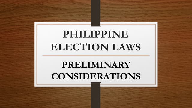 ARTICLE 5: SUFFRAGE | PPT