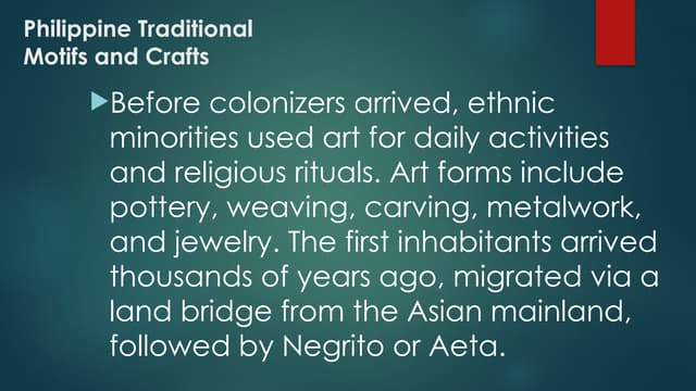 Brief Overview of Philippine Arts and Crafts.pptx