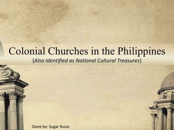 Philippine Cultural Heritage | PPTX | Zoos & Aquariums | Attractions