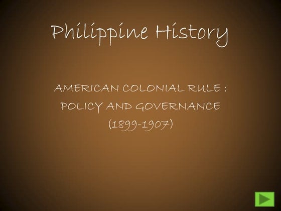 American colonial rule | PPTX