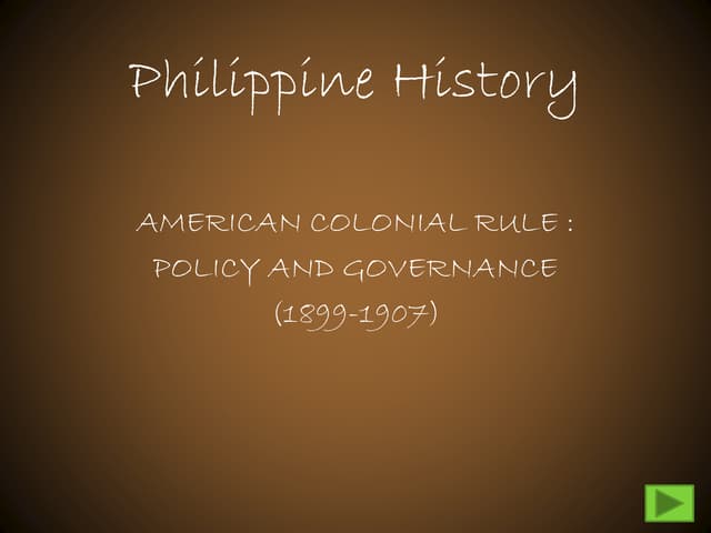 American colonial rule | PPTX