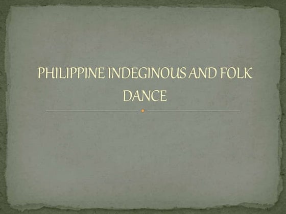 Philippine folk dance | PPTX