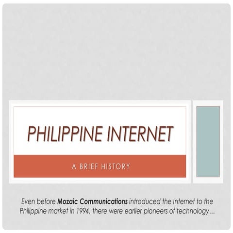 Philippine internet | PPTX