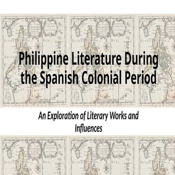 Philippine Literature During the Spanish Colonial Period | PPTX