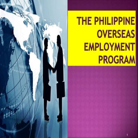 Philippine Overseas Employment Program | PPTX