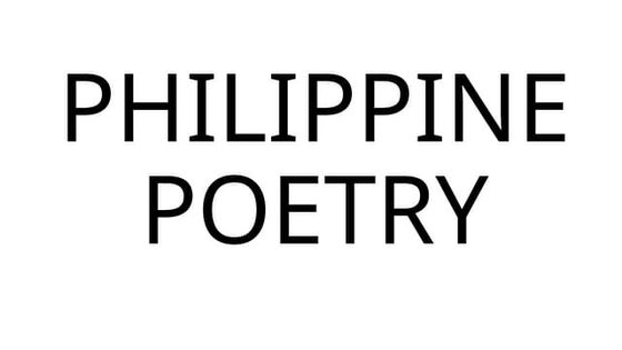 Introduction to poetry | PPT