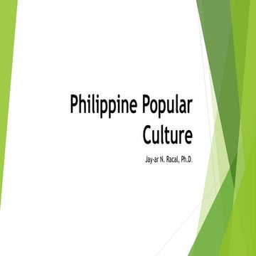 Understanding Culture and Popular Culture in the Philippines | PPTX