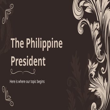 Timeline Of History Philippine Presidents Pptx