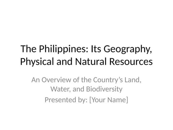 The Philippine Archipelago.pptx | Geography | Science