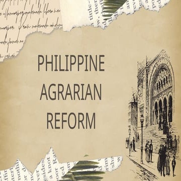 Agrarian land reform program (roxas aquino) | PPT