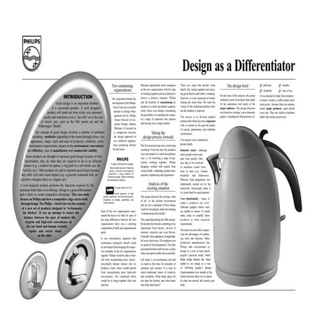 differentiation though design case study | PDF