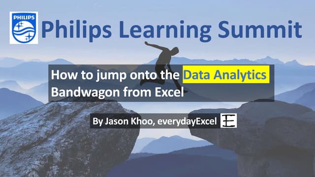 Philips Learning Summit - How to do Vlookup WITHOUT Vlookup | PPTX
