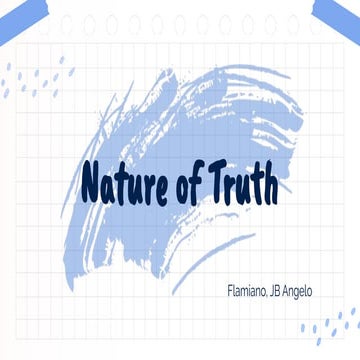 Nature of Truth | PDF