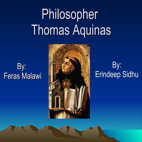 Philosopher Thomas Aquinas | PPT