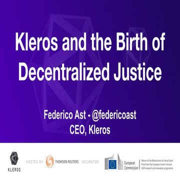 My Intellectual Journey to Kleros | PPT