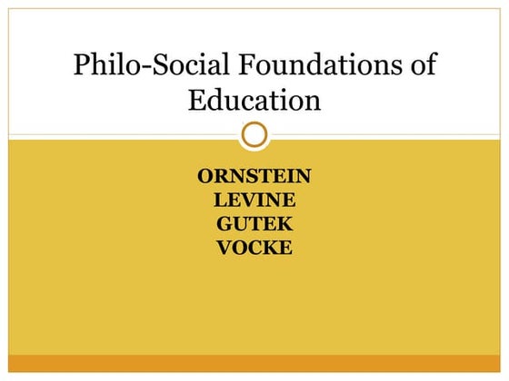 Perennialism Philosophies of education | PPT