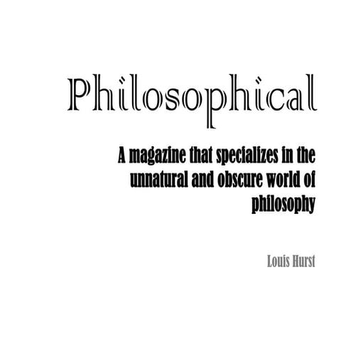 Philosophical Magazine Pitch | PDF