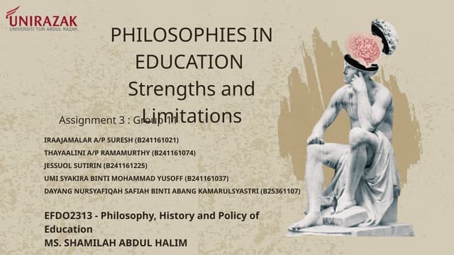 Perennialism Philosophies of education | PPTX