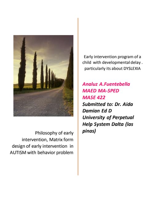 Understanding Early Intervention: Definition, Scope & Importance | PPTX