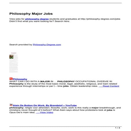 Philosophydegree presentations