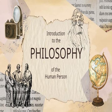 Philosophy 11 -Introduction to philosophy of human person | PPTX