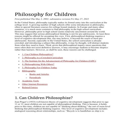 Philosophy for Children.docx