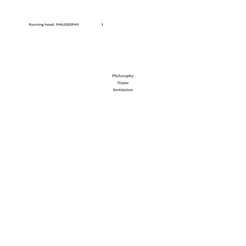 Philosophy full paper | PDF