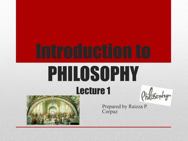 Introduction to philosophy | PDF | Educational Assessment | Education