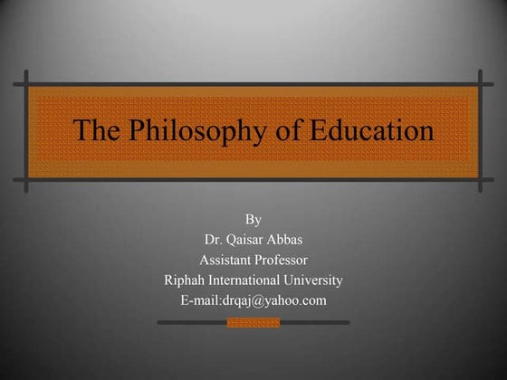Concept, Meaning, Scope, and Importance of Education | PDF