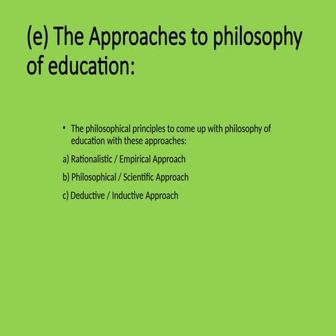 LECTURE NOTES ON PHILOSOPHY OF EDUCATION II.pptx