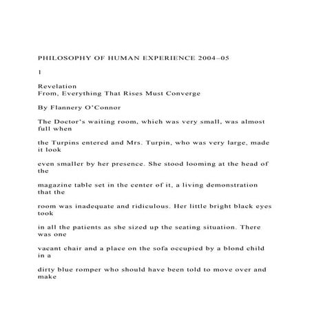 PHILOSOPHY OF HUMAN EXPERIENCE 2004–051RevelationFro.docx