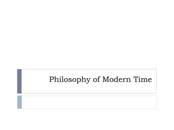 Modern philosophy | PPTX | Agnosticism | Religion & Spirituality
