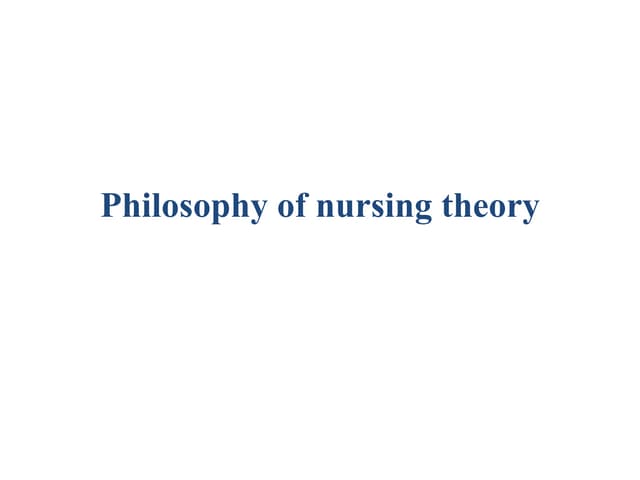 Theoretical Foundations Of Nursing Pdf Medical Health