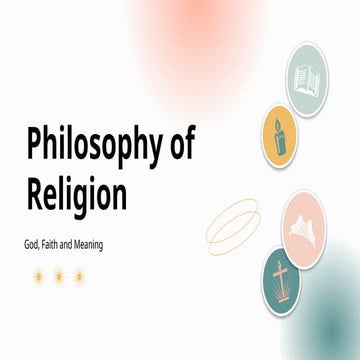 Philosophy of Religion in Philo Grade 12 | PPT