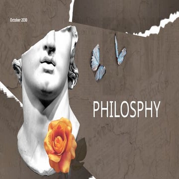 Philosphy. IN EDUCATION SYSTEM IN THE LIFE OF PEOPLE | PPT