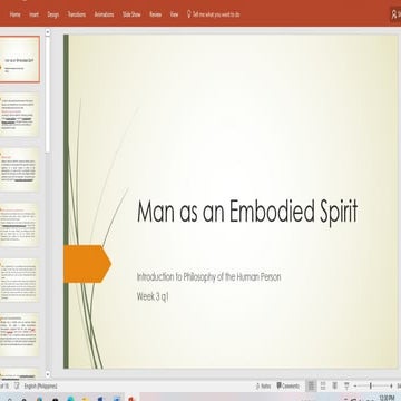 Introduction to the Philosophy of Human Person | PPTX