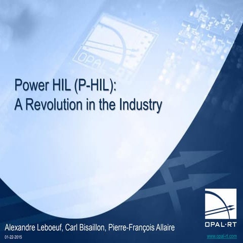 OPAL-RT Power Hardware-In-the-Loop presentation | PDF