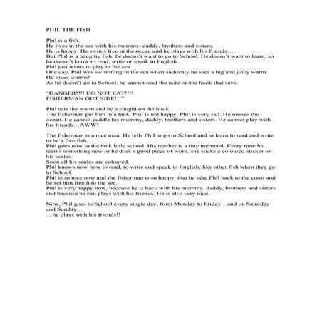 Phil the fish | PDF