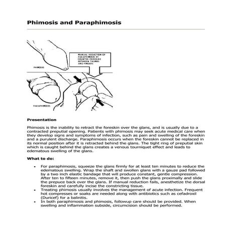 Phimosis And Paraphimosis | DOC