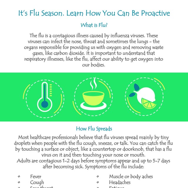 It’s Flu Season. Learn How You Can Be Proactive | PDF