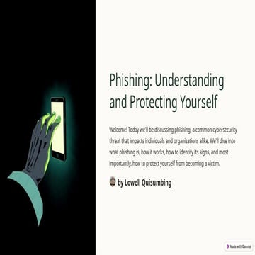 What is Phishing and How can you Avoid it? | PPTX