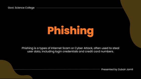 Different Types of Phishing Attacks | PPTX | Information and Network Security | Computing