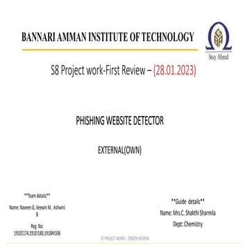 phishing website detector. (user's identity)pptx | PPTX