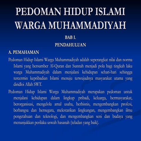PEDOMAN HIDUP ISLAMI WARGA MUHAMMADIYAH PPT_ppt ayat.ppt